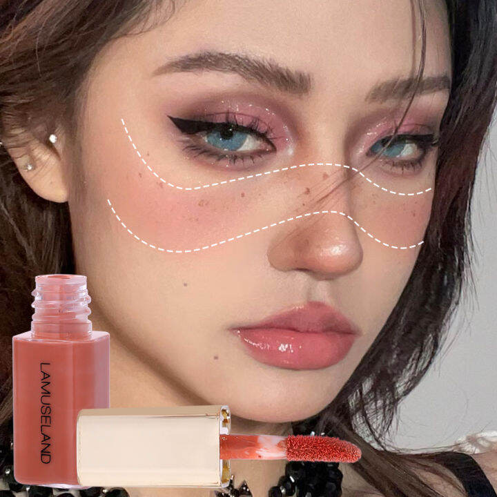 LAMUSELAND Liquid Blush Lasting Natural Liquid Contouring Face Blusher ...