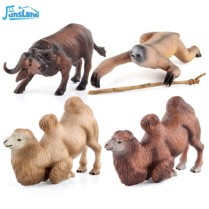 อูฐจำลอง FunsLane ตุ๊กตาขยับแขนขาได้รูปปั้นสัตว์ป่าเหมือนจริงควายป่า ...