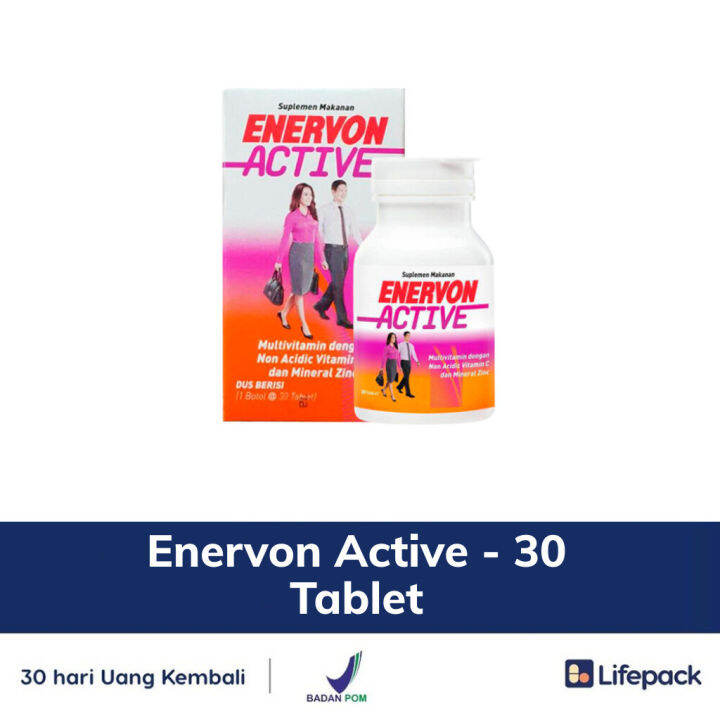 Enervon Active - 30 Tablet - LIFEPACK | Lazada Indonesia