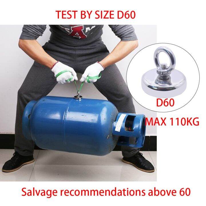 Super Strong Magnet Pot Fishing Magnets Salvage Fishing Hook Magnets ...