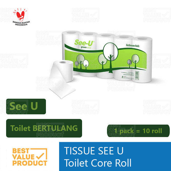 Tissue SeeU toilet gulung 10 roll tissue bathroom tisu wc murah ...