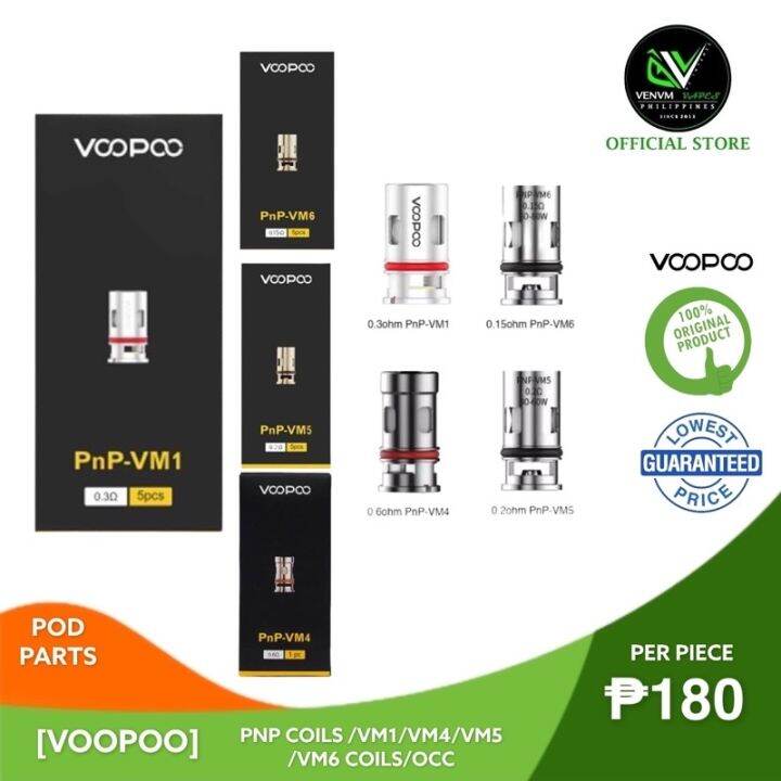 [OCC] Voopoo PNP-VM1 / VM3 / VM4 / VM5 / VM6 Occ Replacement Coils | Lazada PH