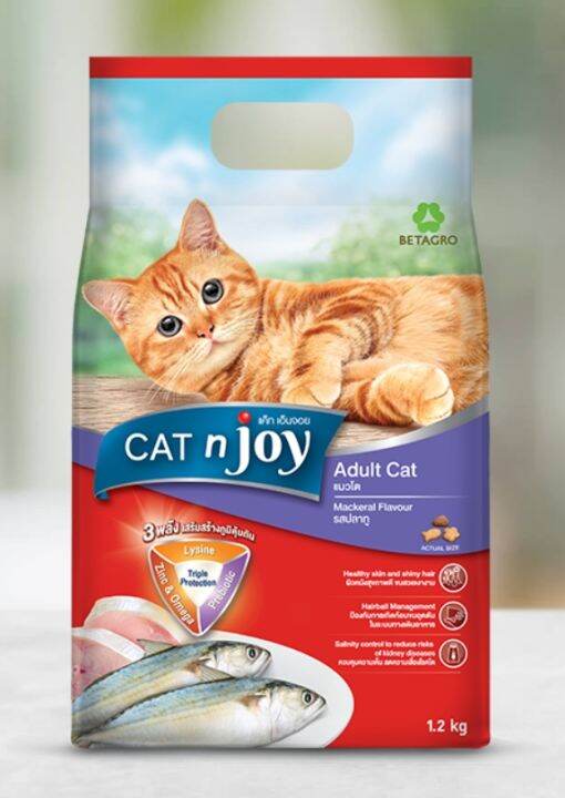 Cat n Joy แค็ท เอ็นจอย แมวโต รสปลาทู | Lazada.co.th