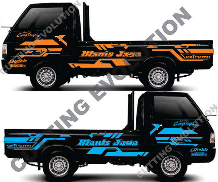 STICKER MOBIL PICK UP L300 STICKER CUSTOM MITSUBISHI L300 | Lazada ...