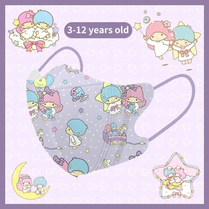 Hourser 50Pcs face mask for kids 3ply cartoon duckbill mask for 3-12 ...