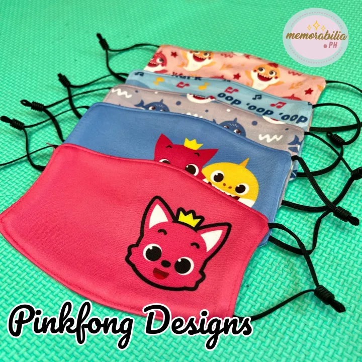 BABY SHARK / PINKFONG DESIGN WASHABLE CLOTH MASK FOR KIDS / FACE MASK ...
