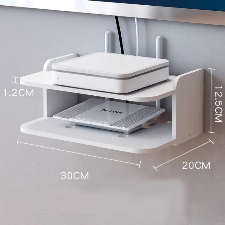 Free punching living room TV wall set-top box rack router storage box ...