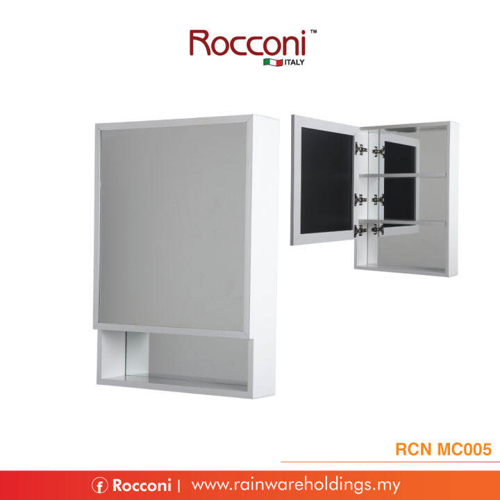 RCN MC005 : Aluminium mirror cabinet (white) | Lazada