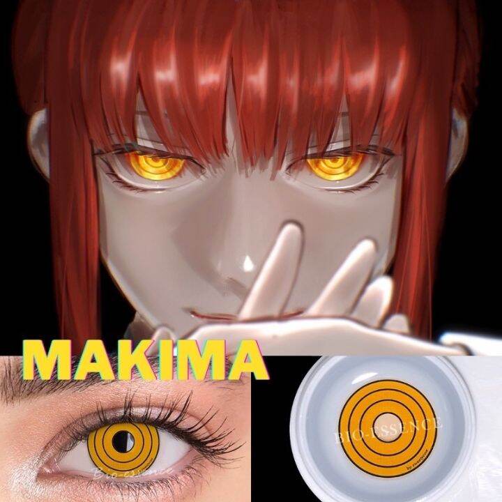 ins recommend [Mei Yang] Makima Power Contact Lens Chainsaw Man | Lazada PH