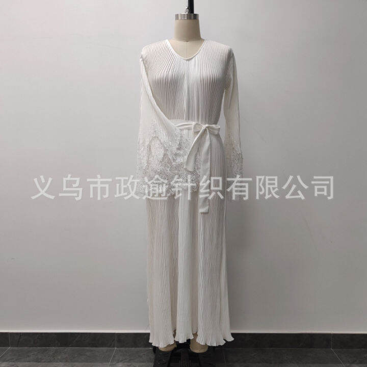 SYLVI [Customized] Muslim women's Malay fashion dress abaya crumpled ...