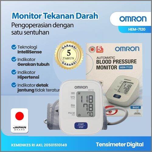 PROMO Omron hem 7120 tensimeter digital alat pengukur tekanan darah ...