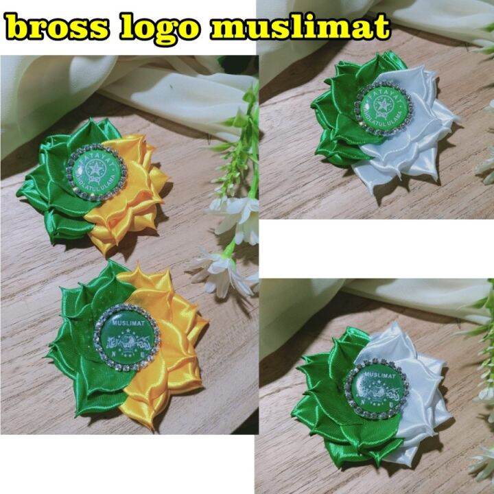 Bros logo muslimat / Fatayat NU model Mawar Cubit | Lazada Indonesia