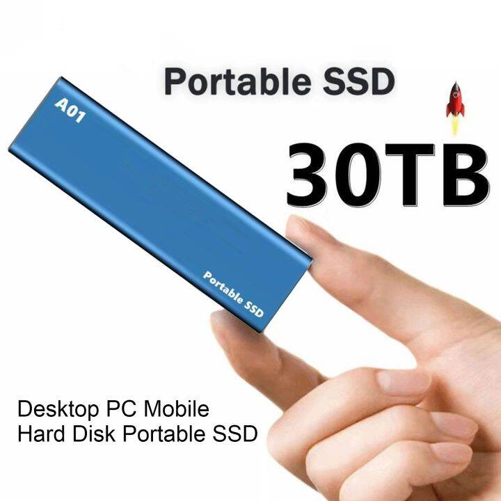 2TB 16TB 30TB Solid State Drive การถ่ายโอนความเร็วสูงความจุขนาดใหญ่ปลอดภัยกันกระแทกการจัดเก็บ ...