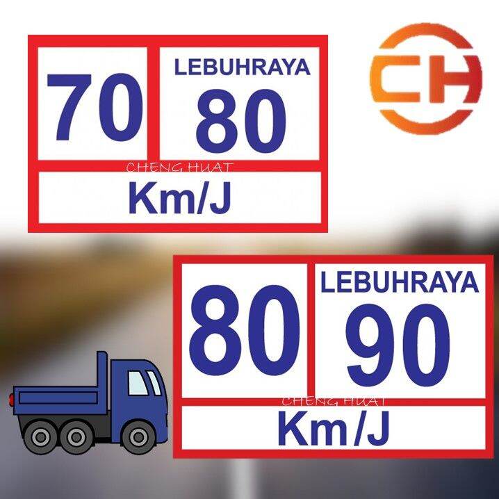 [70/80] / [80/90] SPEED LIMIT - LORRY STICKER | Lazada