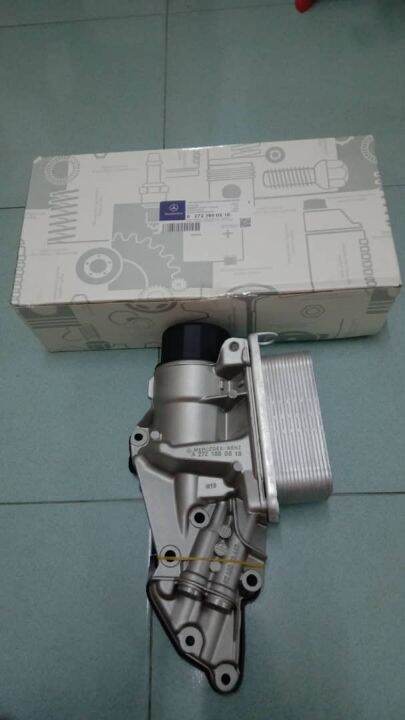 2721800510 ENGINE OIL COOLER WITH OIL FILTER HOUSING MERCEDES M272 W203 ...