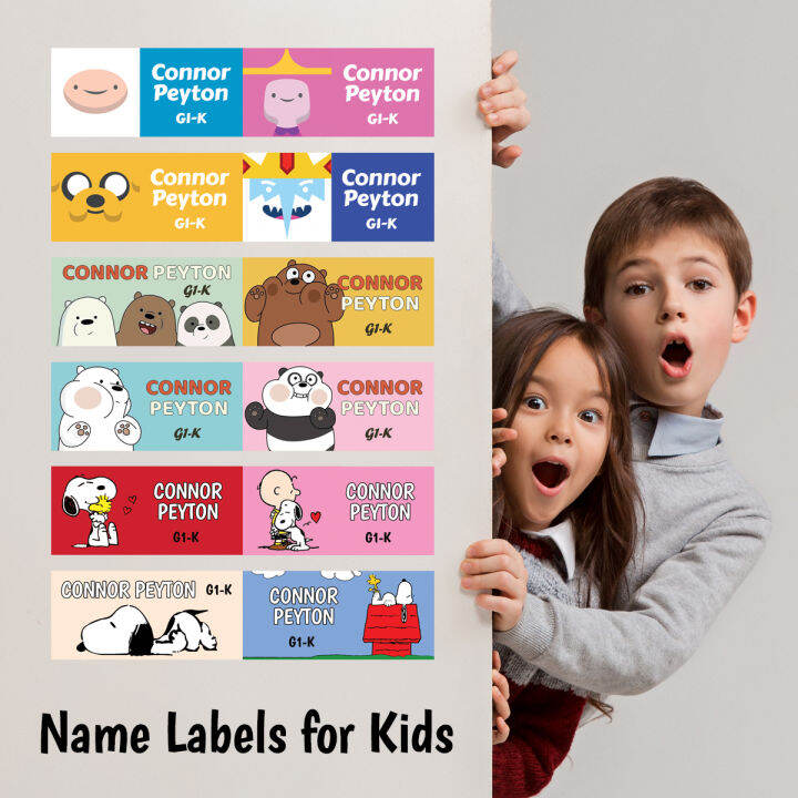 Name Labels Stickers 24pieces different designs | Lazada PH