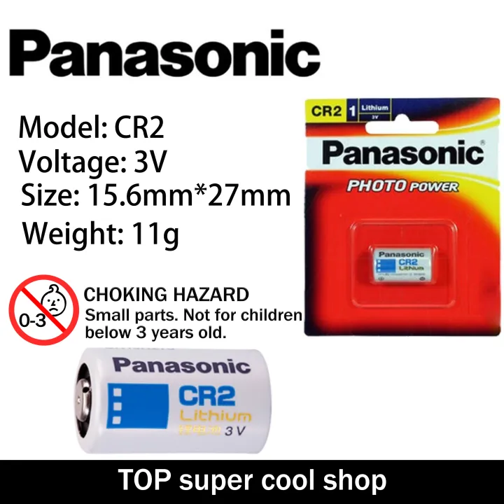 Panasonic CR-2 3V 850mAh Photo Lithium Battery CR 2, CR17355, DL CR2, KCR2 | Lazada PH
