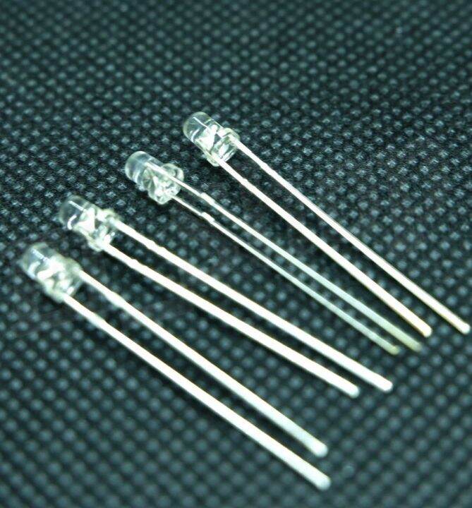 LED Ultra Bright 3mm 3v / 20ชิ้นต่อล๊อต มีหลายสีให้เลือก สีแดง,น้ำเงิน ...