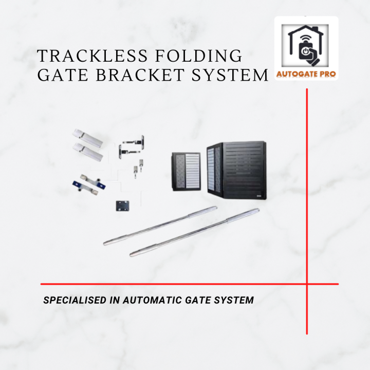 AUTOGATE :: TRACKLESS FOLDING GATE BRACKET SYSTEM 13-17.5 FT | Lazada