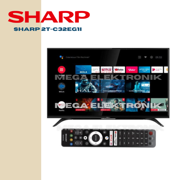 Sharp 2T-C32EG1i LED TV 32 Inch ANDROID SMART DVB-T2 / 32EG1i | Lazada Indonesia
