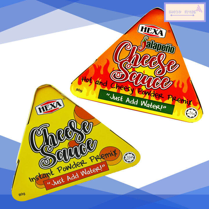 【HALAL】HEXA Cheese Sauce Powder Premix 80G Original | Spicy Cheese ...