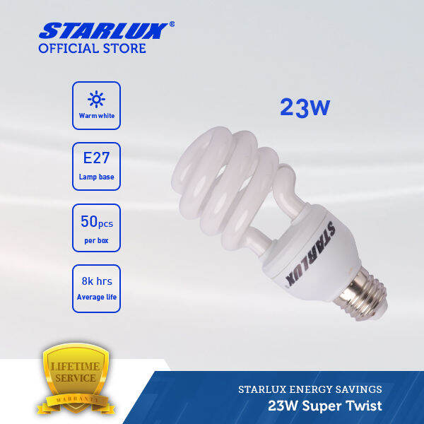 STARLUX 23W Super Twist Energy Savings Light Bulb (Warm White) | Lazada PH