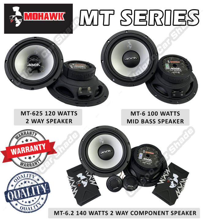 100% ORIGINAL MOHAWK MT SERIES 6.5" SPEAKER MT-6 Mid Bass Speaker / MT ...