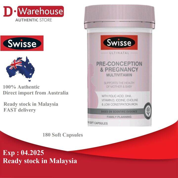 Swisse Pre-Conception & Pregnancy Multivitamin 60 / 180 capsules | Lazada