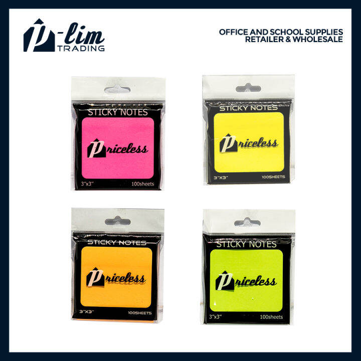 Priceless Sticky Notes (3x3") | Lazada PH