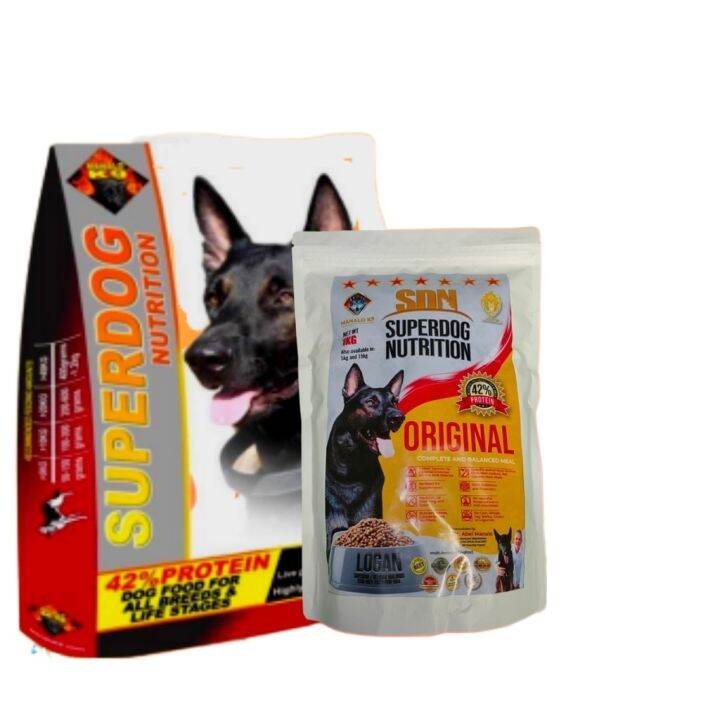 1 kilo SDN dog food original packaging SDN SuperDog Nutrition by ...