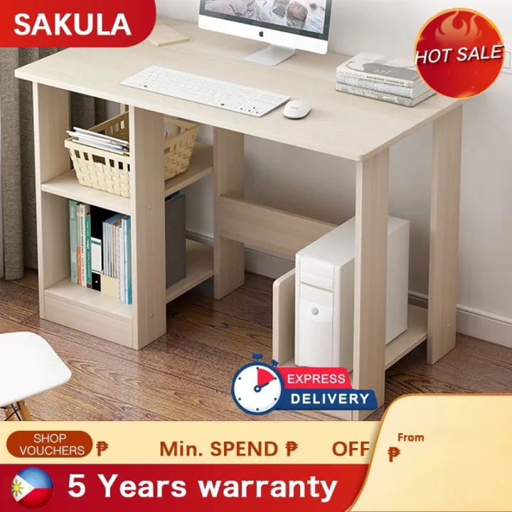 【Ready Stock】 Computer table with drawer study office table Writing ...