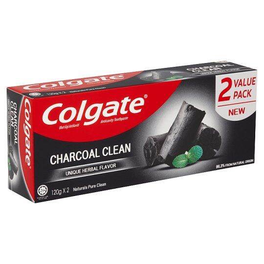Colgate Charcoal Clean Unique Herbal Flavor Anticavity Toothpaste (2 x ...