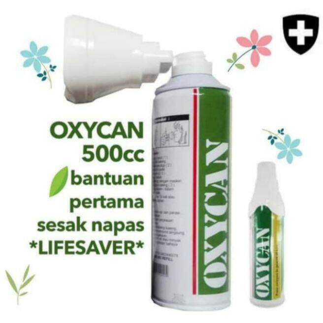Oxycan oksigen portable kaleng 500 cc | Lazada Indonesia