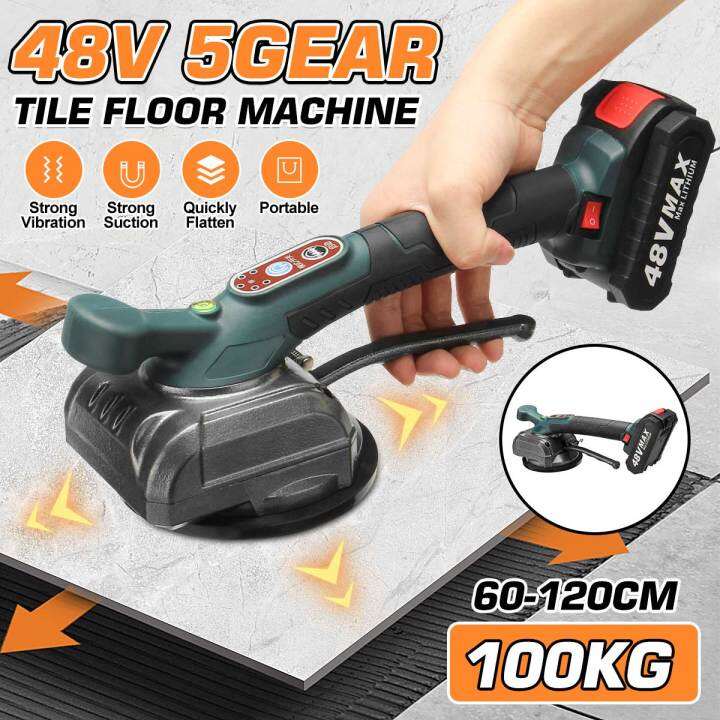 6 Speed Adjustable Cordless Tile Tiling Machine Fit For120x120cm ...
