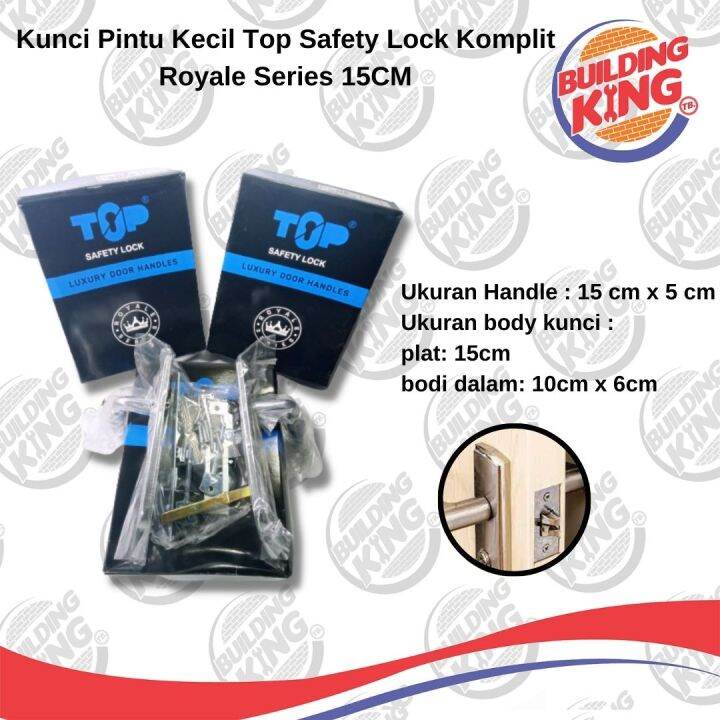 Kunci Pintu Gagang Kotak Kecil Top Safety Lock Stainless Handle 15cm ...