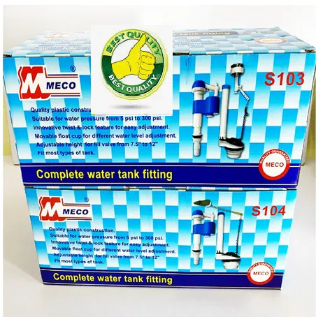 Meco Universal Tank Fittings Replacement Lever or Push Button Type SET ...