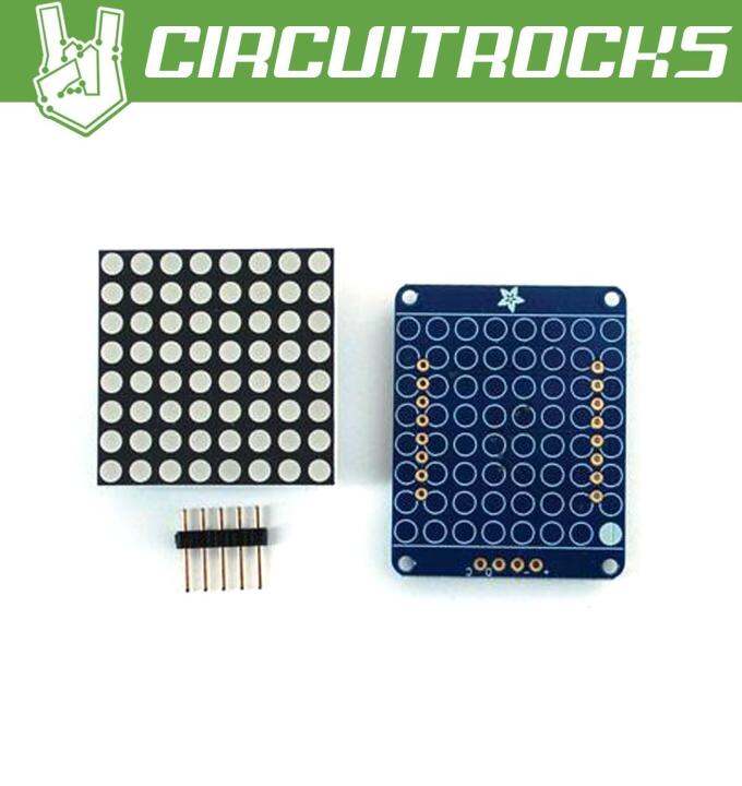 LED Matrix Adafruit Small 1.2 8x8 with I2C Backpack Blue | Lazada PH