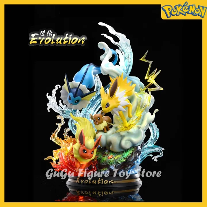 Pokemon Evolution Eevee Anime Figure Raichu Mewtwo Dragonite Charizard ...