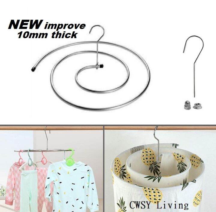 Space Saving Stainless Steel Spiral Shaped Drying Rack Spiral Hanger ...
