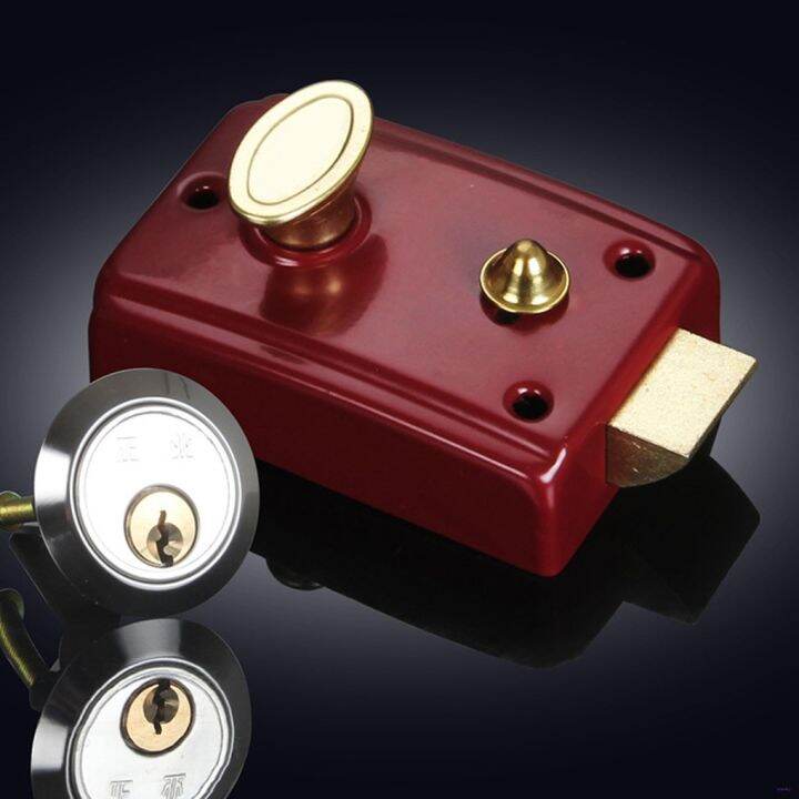 Night Latch Deadbolt Rim Lock Antique Locks Front Door Office House ...