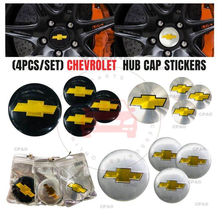 CPAO 2”/2.5” Chevrolet Logo Car Wheel Center Hub Cap Sticker Emblem ...