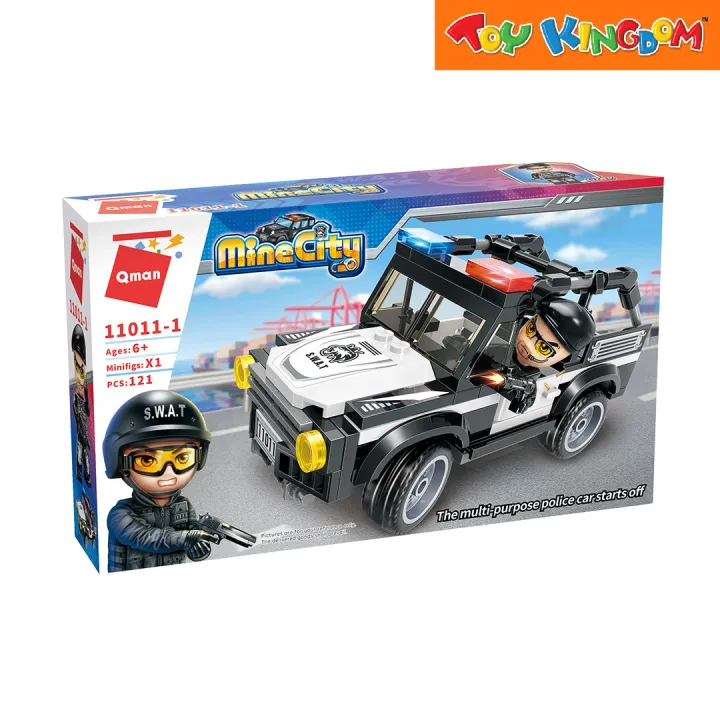 Keeppley Qman Mine City Police SWAT Mini Vehicles Police Car Building ...