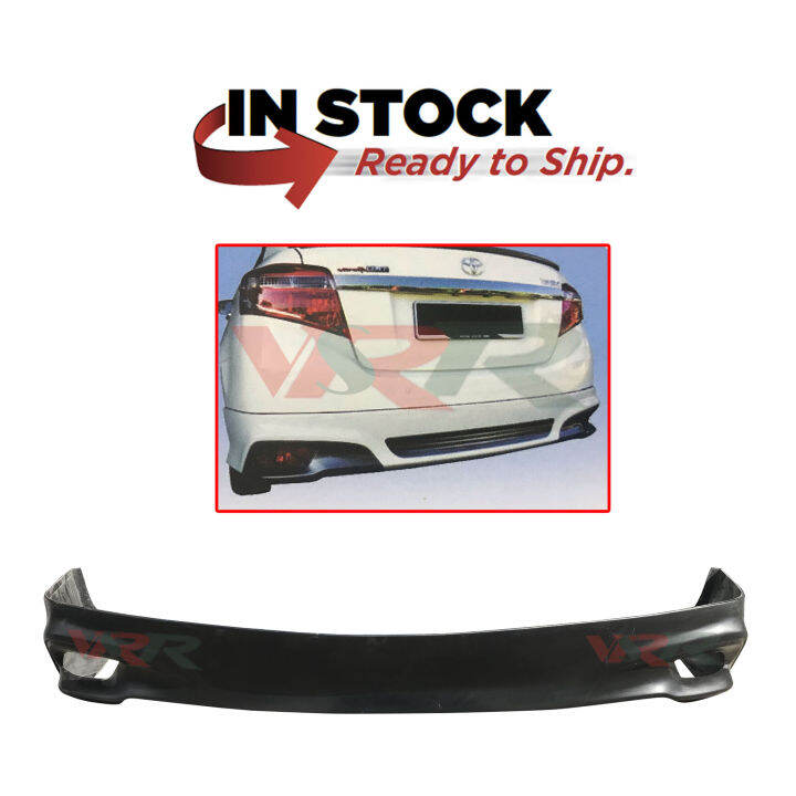 Toyota Vios 3rd Gen (2013-2018) T-STV Style Rear Back Skirt Skirting ...