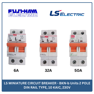 LS Miniature Circuit Breaker, IEC - BKN-b Unit - 2 and 3 Pole DIN RAIL Type - 6A/32A/50A 10KAIC ...