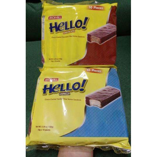 Jack'nJill Hello Wafer Choco Coated 15g x 10 packs | Lazada PH
