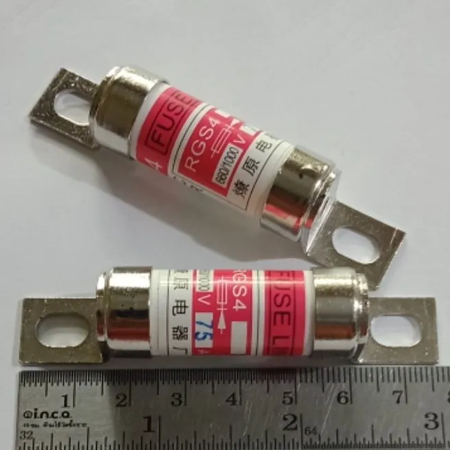 RGS4 75A 660/1000V FUSE LINK ฟิวส์ลิงค์ (แพ็ค3ตัว) FAST ACTING FUSE ...