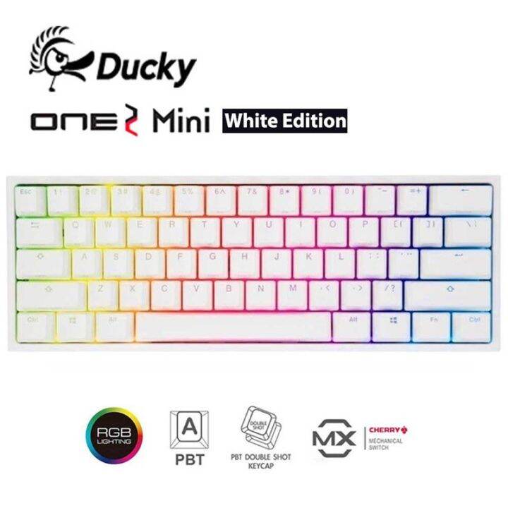 Ducky One2 Mini RGB Pure White (แป้นพิมพ์ภาษาไทย) | Lazada.co.th
