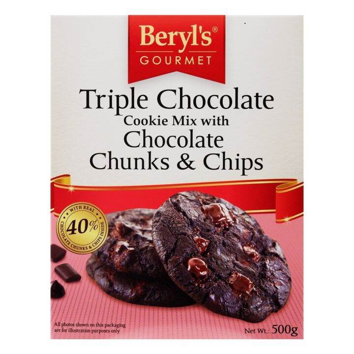 BAKERY Beryl's Triple Chocolate Cookie Mix with Chocolate Chunks ...