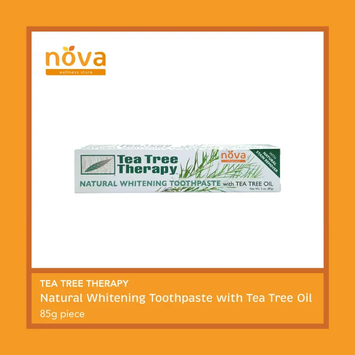 Tea Tree Therapy Natural Whitening Toothpaste with Tea Tree Oil 85g (pc ...