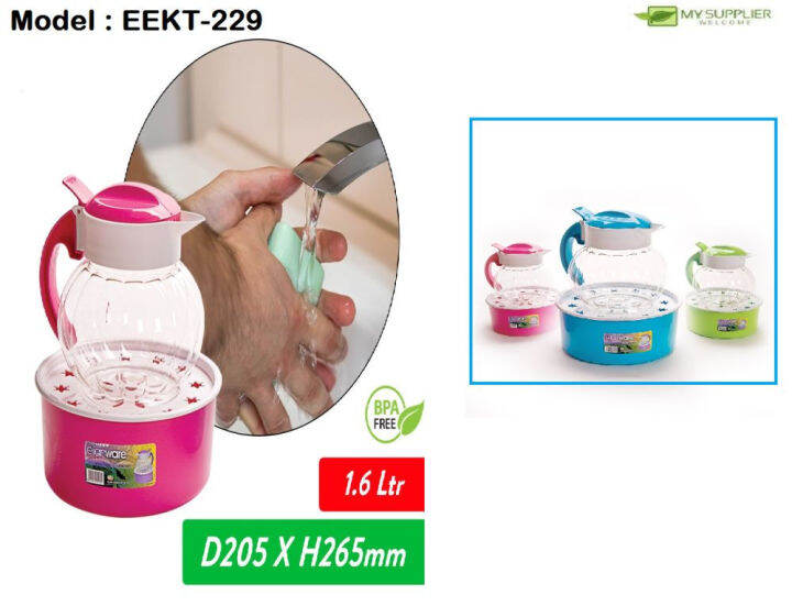 Elianware E-229 1.6LTR Hand Washing Pot With Tray/Bekas Basuh Tangan ...